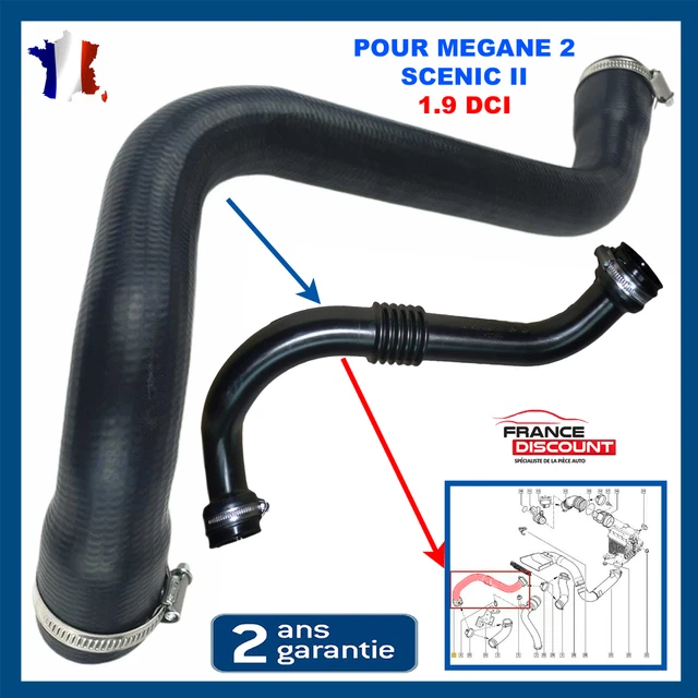 TUYAU INTERCOOLER COMPATIBLE pour Renault Scenic II Megane II 1.9 DCI ...