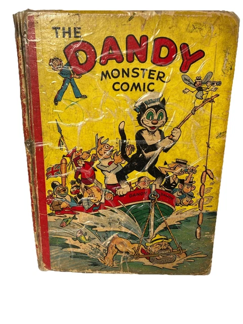 THE DANDY MONSTER Comic 1942 Book D.C.Thomson Annual War Time Issue ...