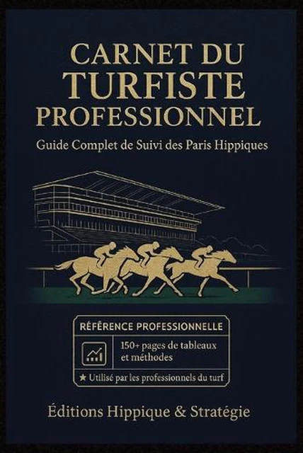 CARNET DU TURFISTE PROFESSIONNEL - Guide Complet de Suivi des Paris ...