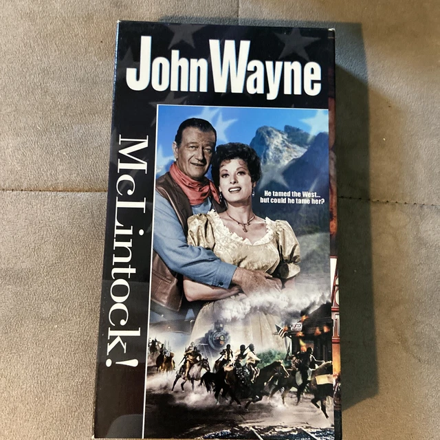 MCLINTOCK! VHS MOVIE 1999 John Wayne Classic Western Action Adventure £ ...