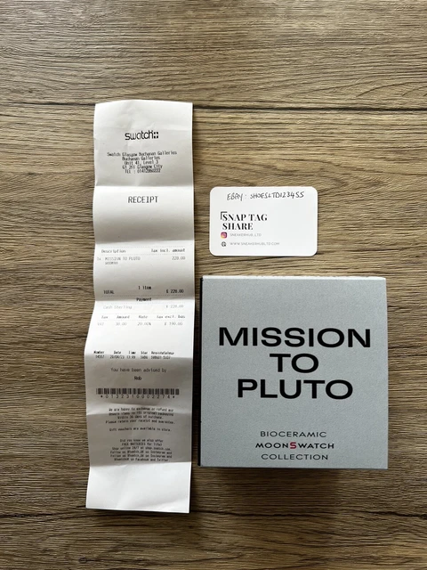 SWATCH OMEGA MISSION To The Moon /Receipt/2 Year Warranty/Authentic £ ...