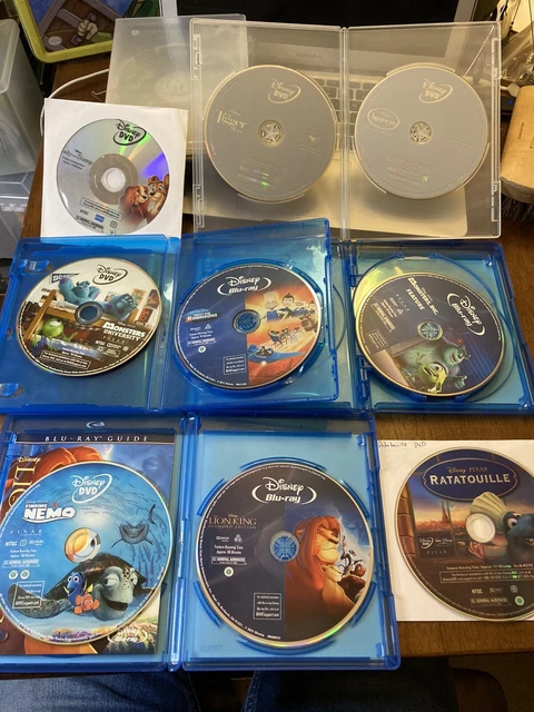 DISNEY BLU-RAY & DVDs Lot Lion King Monsters Inc Ratatouille Meet The ...