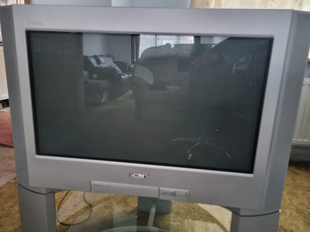 SONY TRINITRON 26 Inch CRT Retro Gaming TV with Original Stand & Remote ...