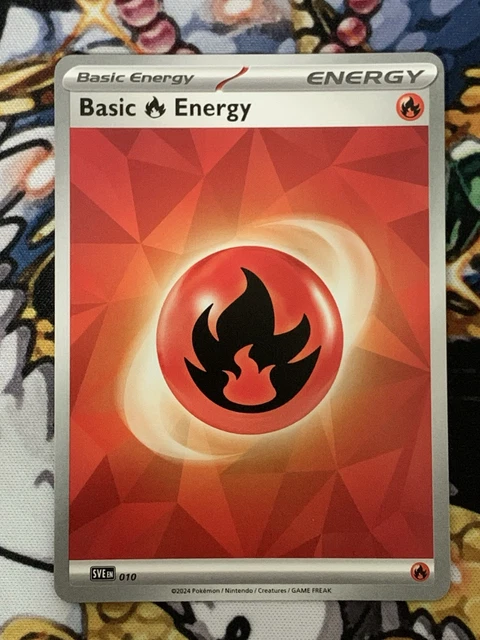 BASIC FIRE ENERGY SVE 010 Pokemon Prismatic Evolutions Reverse Holo ...