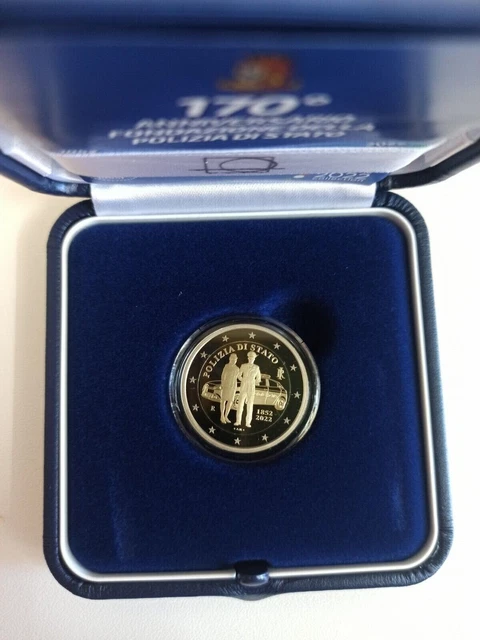 ITALIA 2022 2 EURO "170°Fondazione Polizia di Stato" PROOF EUR 37,99 ...
