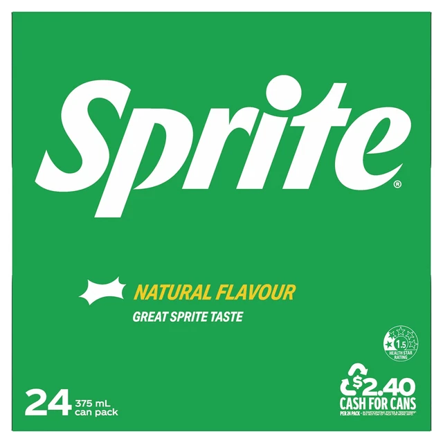SPRITE LEMONADE SOFT Drink Multipack Cans 24 x 375mL $34.65 - PicClick AU