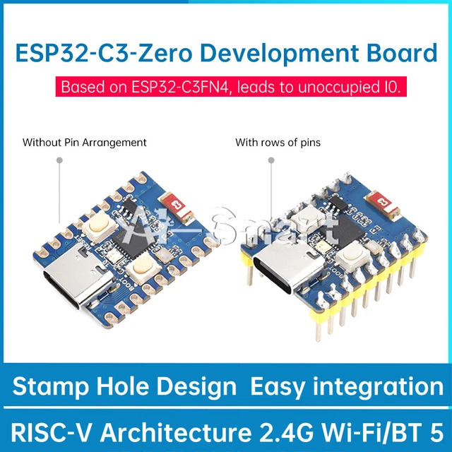 TYPE-C ESP32-C3-ZERO MINI WIFI Bluetooth Development Board ESP32-C3FN4 ...