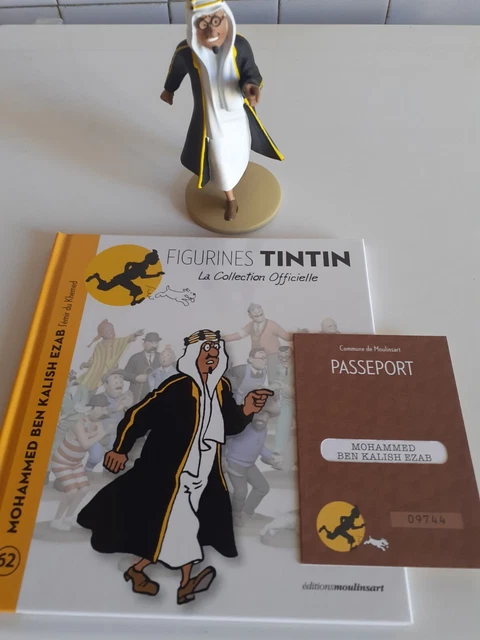FIGURINE TINTIN COLLECTION Officielle N° 62 MOHAMMED BEN KALISH EZAB L ...