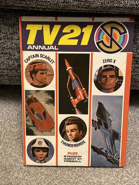 TV21 1968 ANNUAL. Unclipped Good Anderson Scarlet Thunderbirds Zero X ...