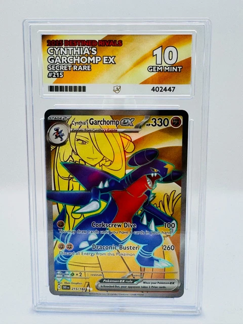 POKEMON TCG 2025 Destined Rivals CYNTHIA'S GARCHOMP EX Secret Rare #215 ...