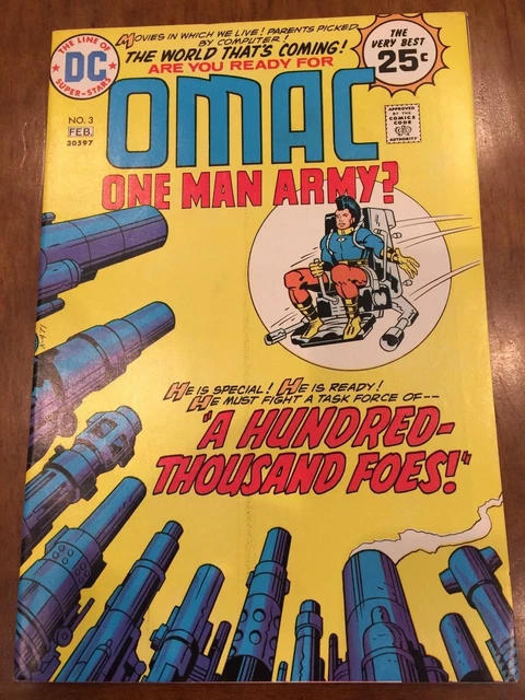 DC COMICS OMAC One Man Army Issue #3 (1975) Jack Kirby Story excellent ...