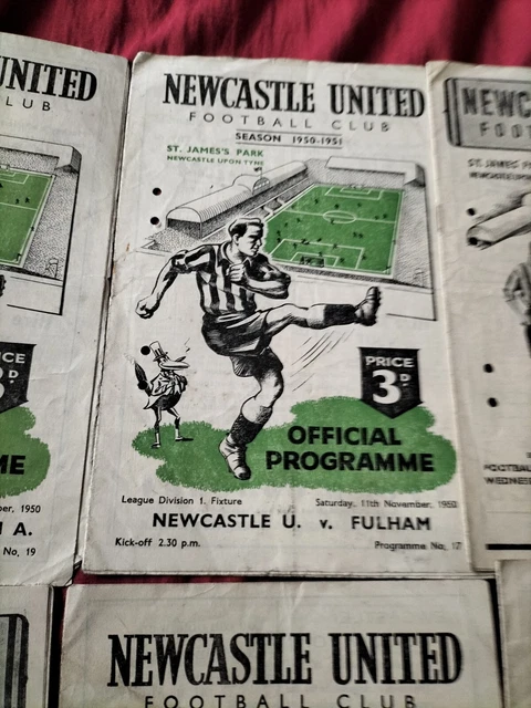 7 X Job Lot Newcastle United 1940's / 50's Football Programmes £20.00 ...
