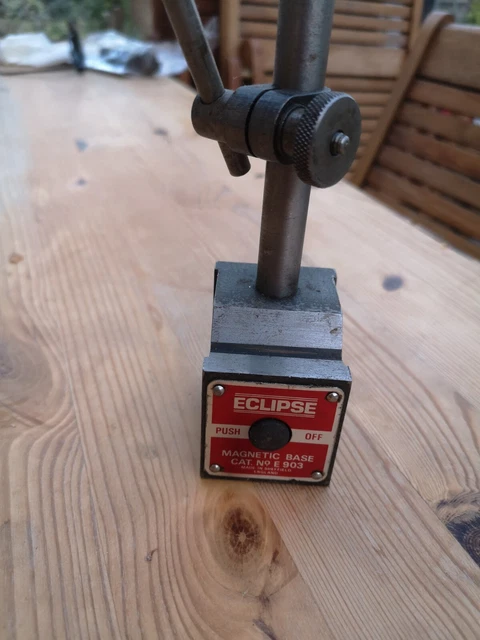 ECLIPSE PUSH BUTTON Magnetic Base Standard Arm Mag Stand Heavy Duty ...