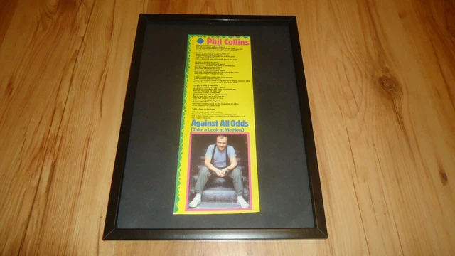 PHIL COLLINS AGAINST all odds-framed original advert EUR 19,91 ...