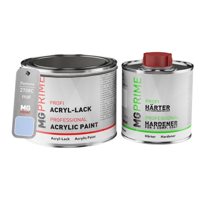 PANTONE 2708C BLUE Peinture acrylique mate Pot de 0,75 litre ...