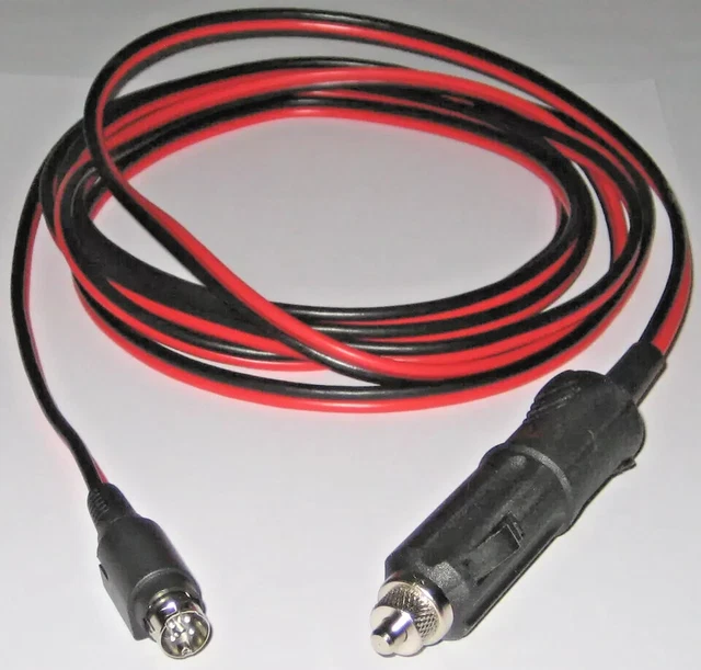AVTEX TV 4 Pin Power Lead 12v ,cigarette plug 5 Metre caravan motorhome ...