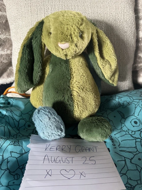 JELLYCAT BASHFUL PATCHWORK Basil Bunny Bnwot £210.00 - PicClick UK