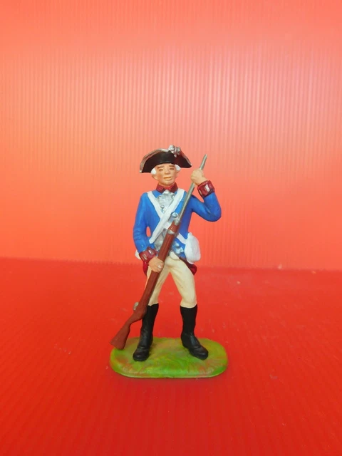 ELASTOLIN GUERRE D'independance Americaine : Soldat Au Combat EUR 25,00 ...