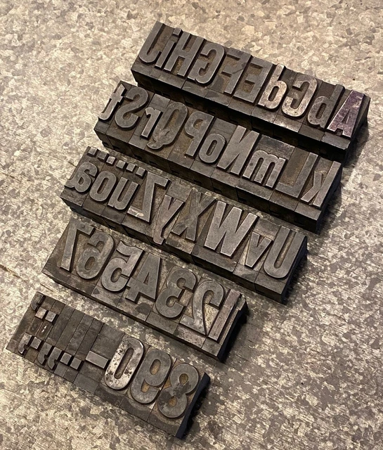 A-Z+0-9 LARGE LEAD Phabet Letters Letter Stamp Pencil Stamp. £77.85 ...