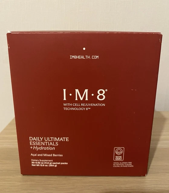 IM8 DAILY ULTIMATE Essentials Hydration Powder Sachets Acai Mixed ...