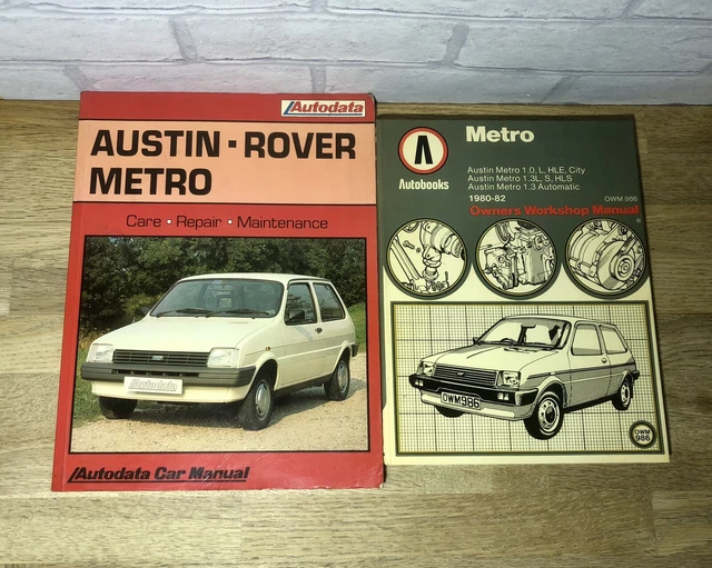 VINTAGE AUSTIN METRO Car Manual By Autodata And Autobooks Workshop ...
