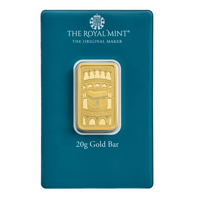 KAABA 20G GOLD Bullion Minted Bar 24ct Fine Gold The Holy Kaaba 20g ...