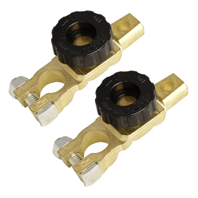 2 BATTERY TERMINALS battery isolator breaker battery isolator pole ...