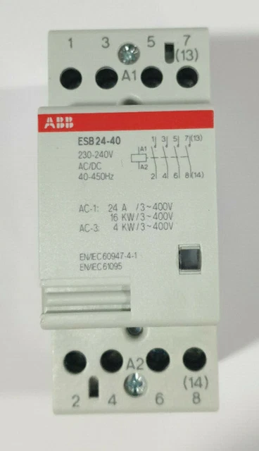 ABB INSTALLATIONSSCHÜTZ ESB 24-40 230/240 Volt AC/DC EUR 30,00 ...