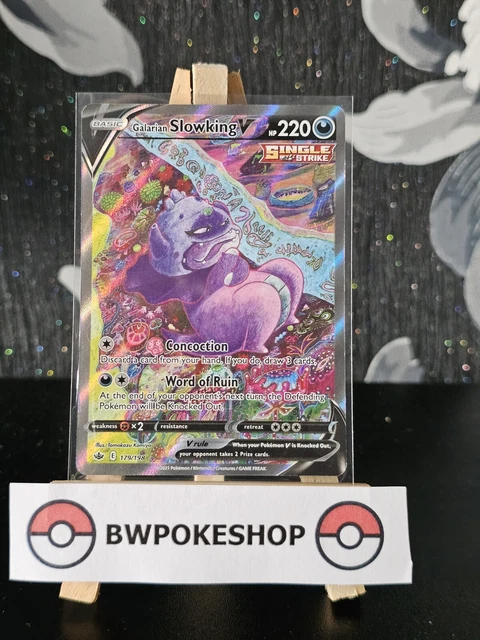 POKEMON CARD GALARIAN Slowking V 179/198 Chilling Reign Alt Art Full Art Rare NM £34.99 ...