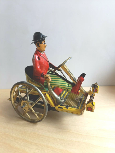 SCHUCO CHAPLIN MOTORDREIRAD Reproduktion von Paya Blechspielzeug in der ...