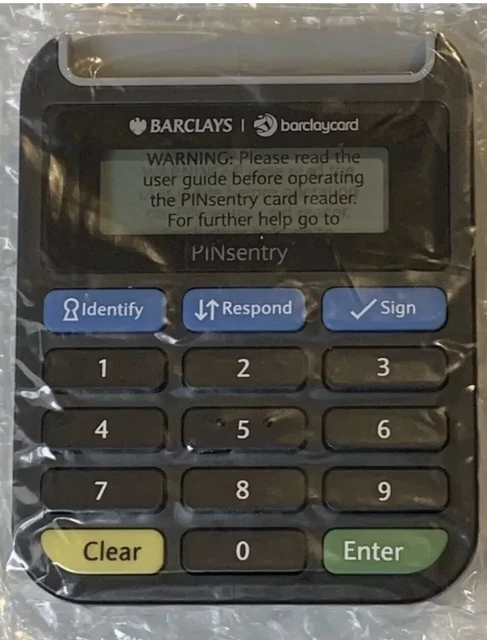 LATEST BARCLAYS PINSENTRY Security Banking Pin Sentry Bank Card Reader ...