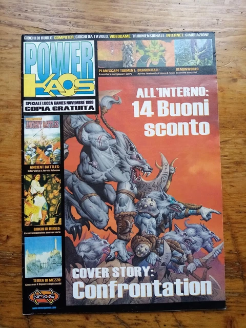 RIVISTA POWER KAOS, 3 NUMERI : 63, 64, Speciale Lucca Games 1999 EUR 15,00 - PicClick IT