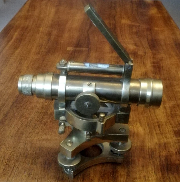 VINTAGE 6 INCH Dumpy Brass Theodolite Make Unkown £79.99 - PicClick UK