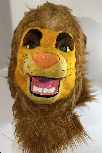 LION KING COSTUME Disney Lion Simba Mufasa Mascot Mask Adult Cosplay £ ...