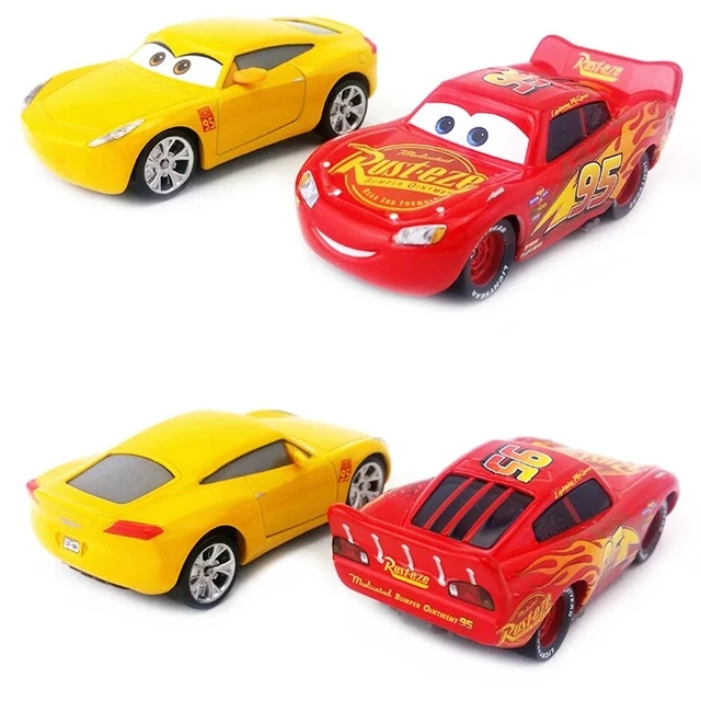 DISNEY PIXAR CARS Lightning McQueen Cruz Ramirez 1:55 Diecast Model ...