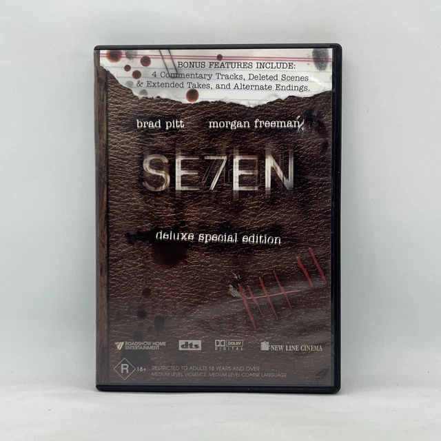 SEVEN SE7EN DELUXE Special Edition Brad Pitt DVD Movie Film Free Post ...