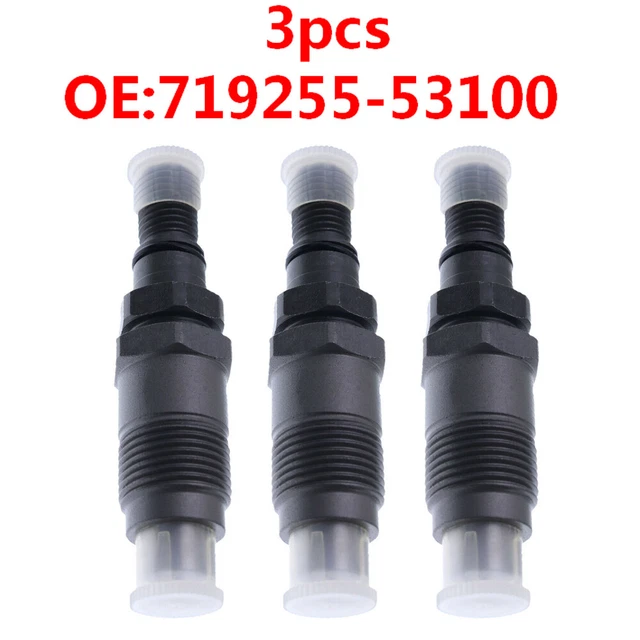 3X FUEL INJECTOR 719255-53100 fit Yanmar Engine 3TN66 3TNE68 3TNA72 ...