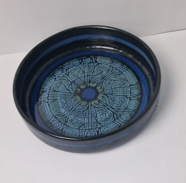 CELTIC POTTERY NEWLYN Cornwall Studio Pottery Bowl 25 cm across. £35.00 ...