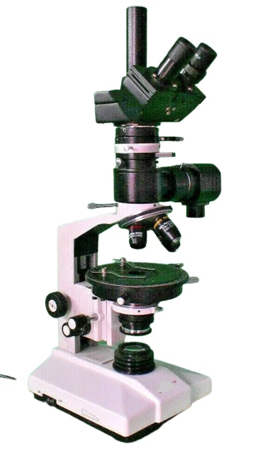 TRINOCULAR POLARIZING ORE Geology Microscope w Reflected Light & Camera ...