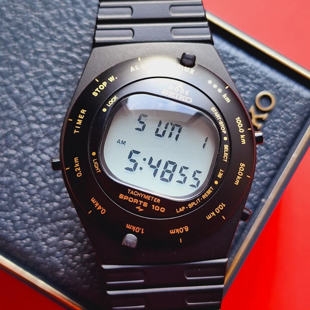 SEIKO SPEEDMASTER SELECTION 1980s Original Giugiaro Design A828-4010 ...