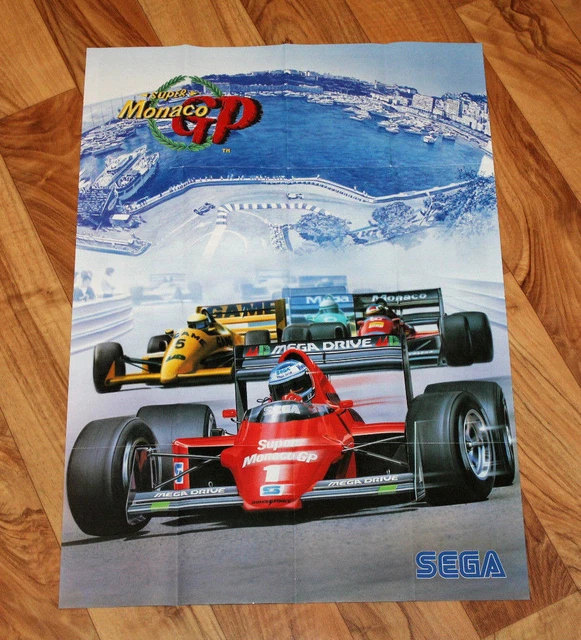 SEGA GENESIS MEGA Drive Poster Super Monaco GP Ghostbusters Last Battle ...