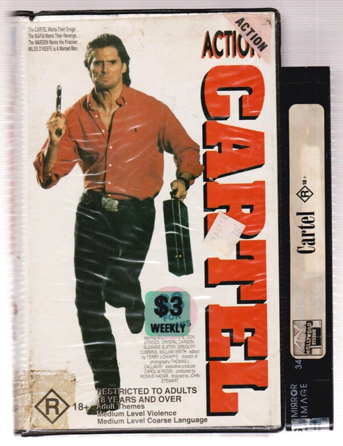 RARE VHS VIDEO Tape CARTEL Ex-Rental Clamshell Hollywood O'Keefe $40.00 ...