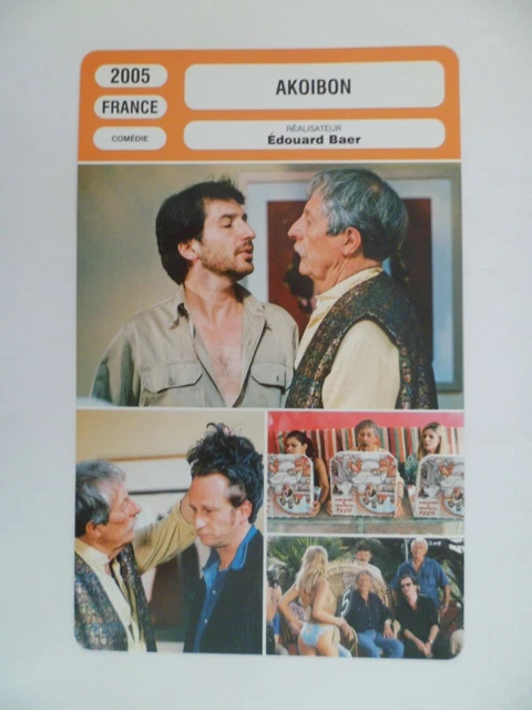 CARTE FICHE CINEMA 2005 AKOIBON Jean Rochefort Nader Boussandel Marie Denarnaud EUR 2,50 ...