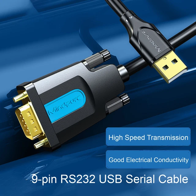 PRINTER CABLE ANTI-JAMMING Connection 9-pin Rs232 Usb Serial Cable ...