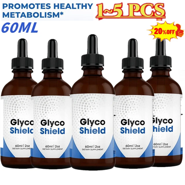 1-5X GLYCO SHIELD Blood Support Drops Adva nced Vitamin Supplement 60 ...