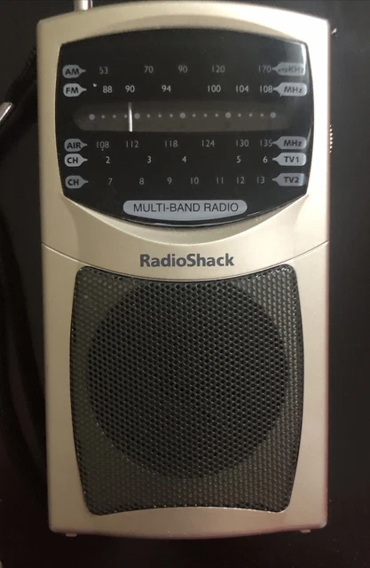 VINTAGE RADIO SHACK 12-817 Portable AIR AM FM TV1 TV2 Multi-Band Radio ...