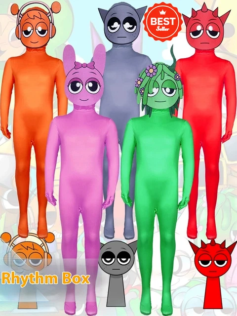 SPRUNKI COSPLAY SIMON Oren Wenda Sprunki Game UK Cosplay Clothing Grey ...