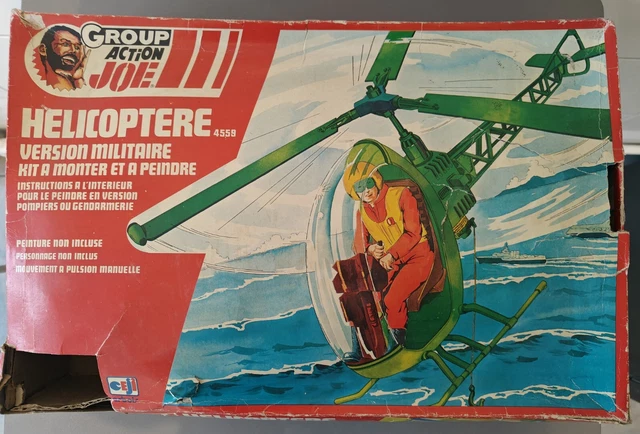 ACTION JOE MAN Team HÉLICOPTÈRE version militaire réf:4559 en boite EUR ...