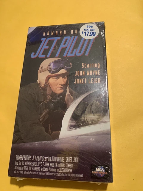 JET PILOT (VHS 1992) Starring John Wayne, Janet Leigh, Howard Hughes ...