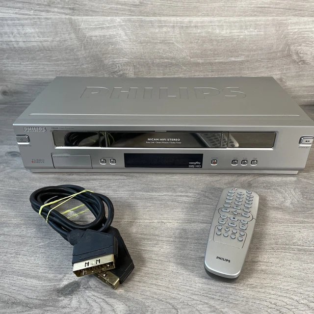 PHILIPS VR 840 VCR VHS Player Video Cassette Recorder + Remote (Working) £39.95 - PicClick UK